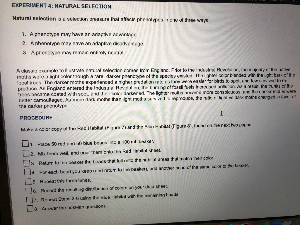 Figure 7: Red habitat. This is Real Figure 8 Blue | Chegg.com
