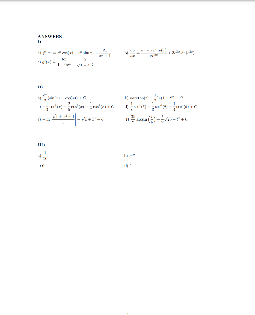 Solved Name: Math 155 To prepare for Exam 1, do all these | Chegg.com