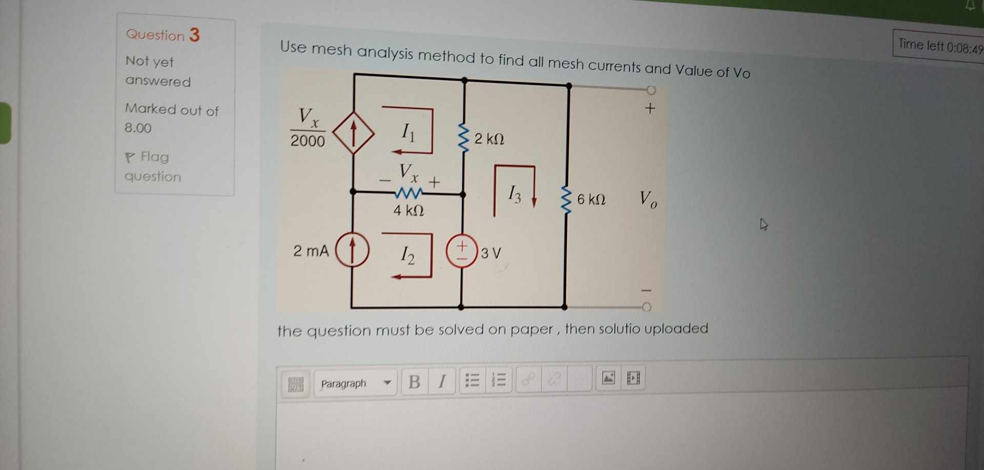 Solved Question 3 Not Yet Answered Marked Out Of 800 P Flag 