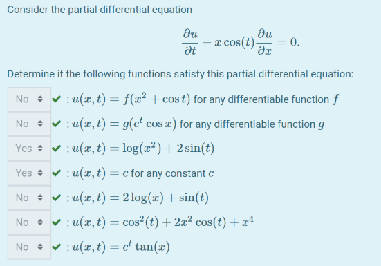 Solved Consider the partial differential equation ди ди -x | Chegg.com