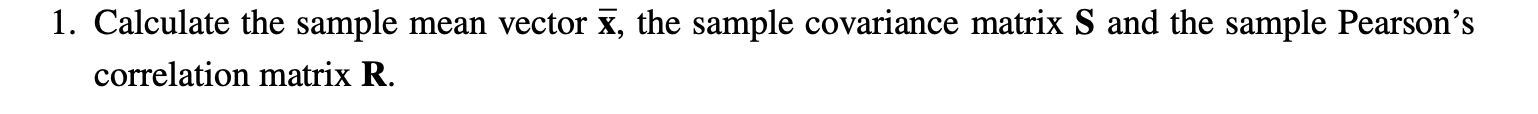 The 30×7 data matrix (n=30,p=7) is given byThe data | Chegg.com