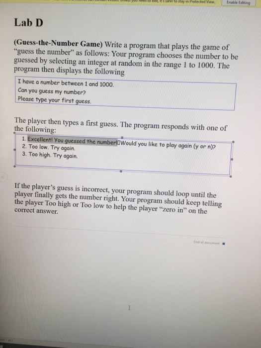 Solved Write a program that plays the game of "guess the | Chegg.com
