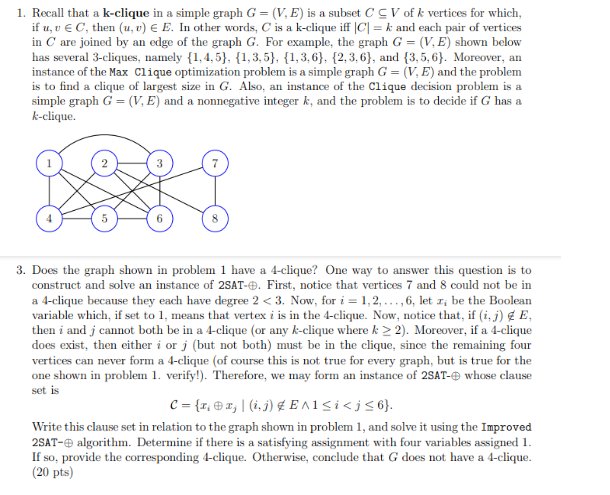 Solved USE PROBLEM 1 ﻿GRAPH TO SOLVE NUMBER 3 ﻿Does the | Chegg.com