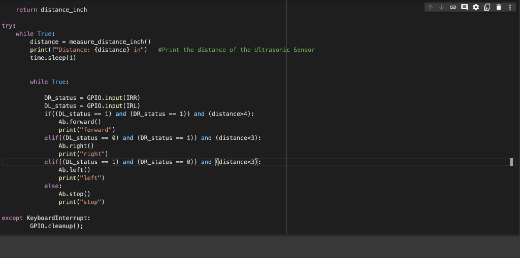 Solved Design a software system using python for AlphaBot | Chegg.com