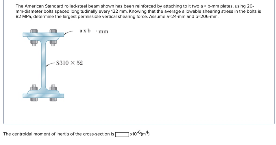 The American Standard Rolled Steel Beam Shown Has Been Reinforced By Attaching - The Best ...