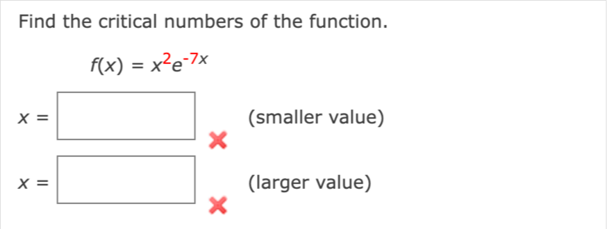 Solved Find the critical numbers of the function. f(x) = | Chegg.com