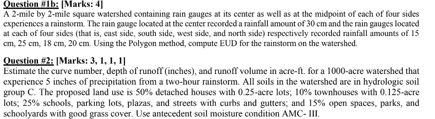 Solved Question #1b: Marks: 41 A 2-mile by 2-mile square | Chegg.com