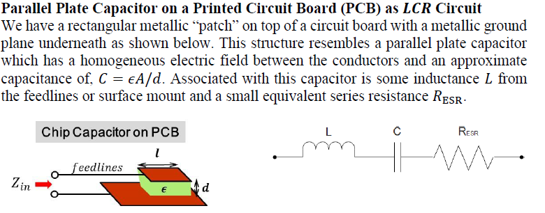 Solved Parallel Plate Capacitor on a Printed Circuit Board | Chegg.com