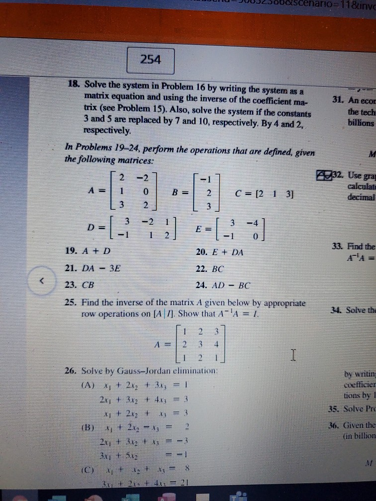 Solved Ursolving systems of equations are described in | Chegg.com Solved Ursolving systems of equations are described in | Chegg.com