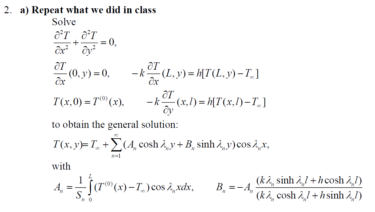 Solved 2. a) Repeat what we did in class Solve | Chegg.com