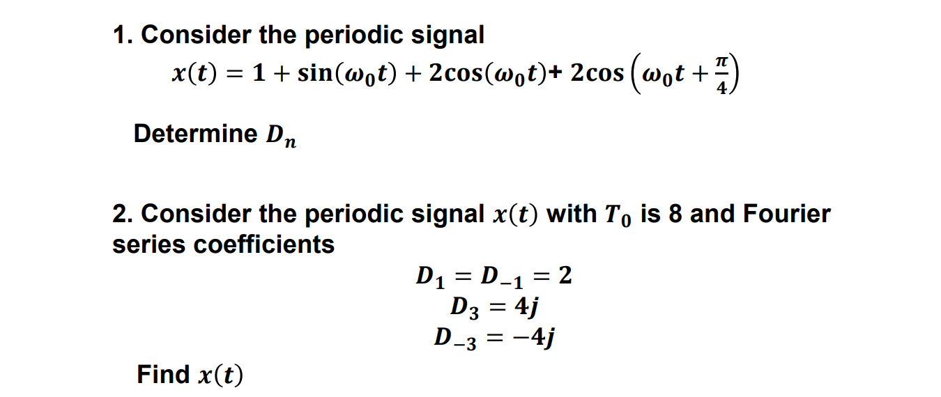 Solved Consider the periodic | Chegg.com