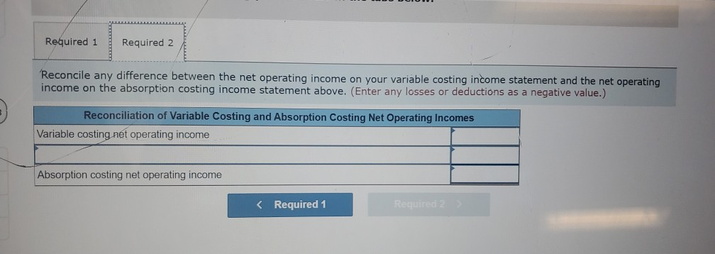 Solved Exercise 6-12 Variable Costing Income Statement; | Chegg.com