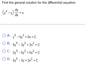 Solved Find the general solution for the differential | Chegg.com
