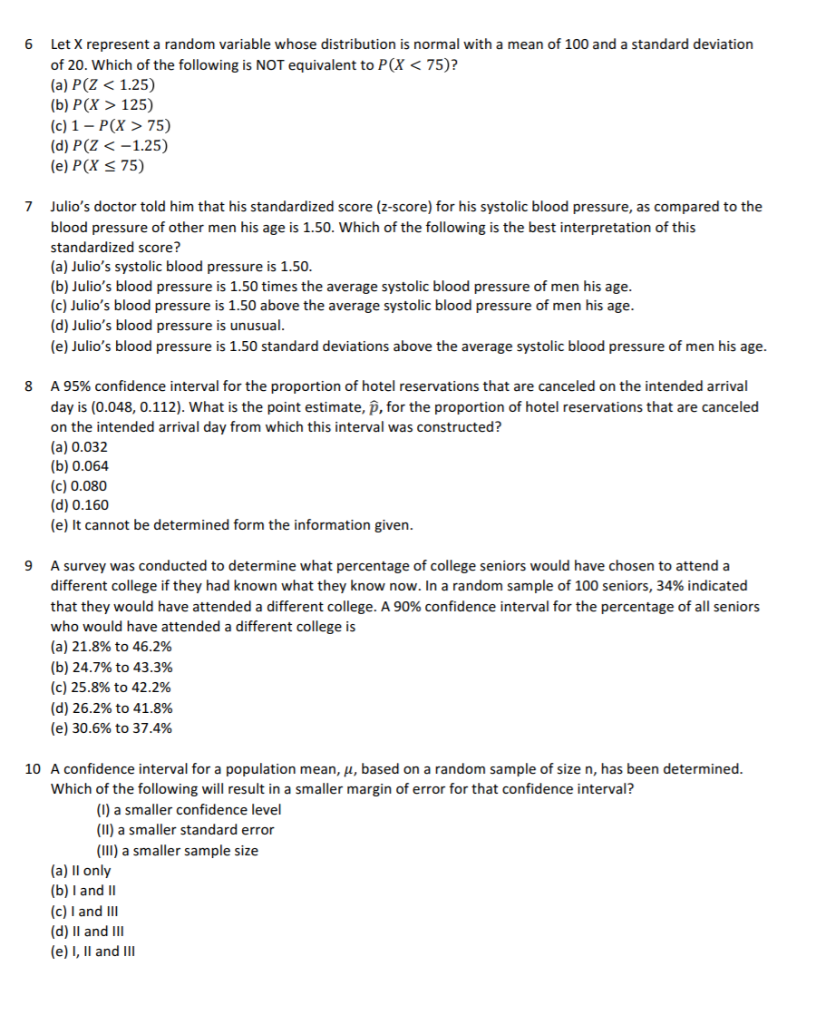 Solved 6 Let X Represent A Random Variable Whose 6930