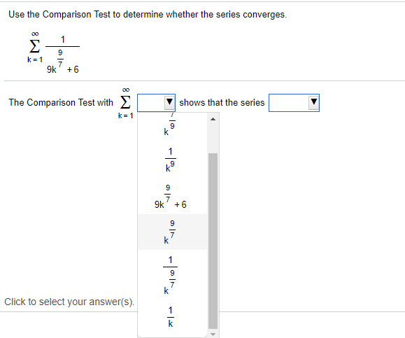 Solved Use the Comparison Test to determine whether the | Chegg.com