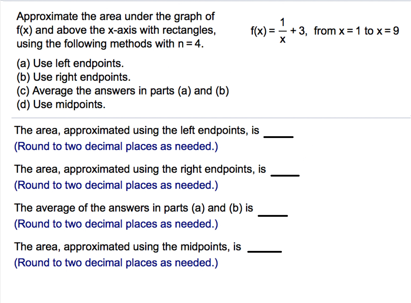 Solved Approximate the area under the graph of f(x) and | Chegg.com