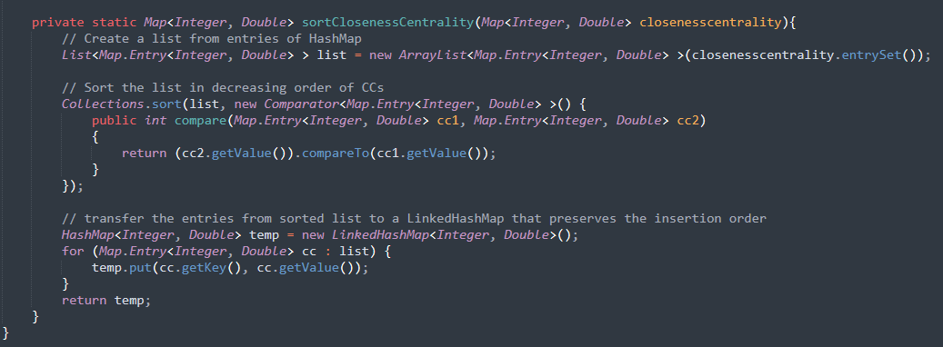 Solved Write your code in ClosenessCentrality.java Write | Chegg.com