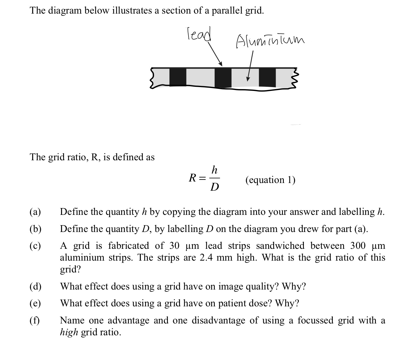 Solved The diagram below illustrates a section of a parallel | Chegg.com