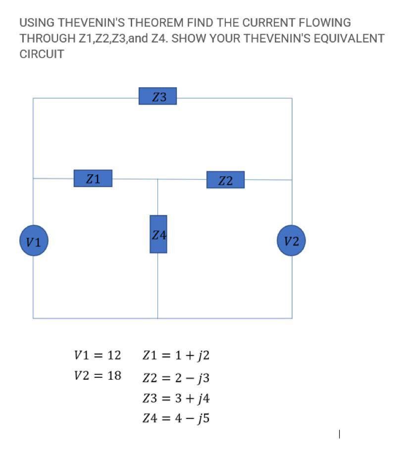 Solved USING THEVENIN'S THEOREM FIND THE CURRENT FLOWING | Chegg.com