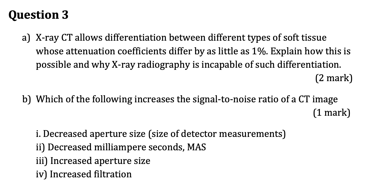 Solved c) Draw the CT projection obtained from the set-up | Chegg.com