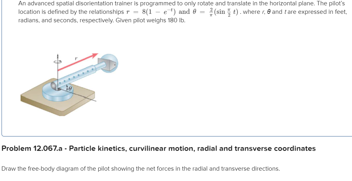 Solved An advanced spatial disorientation trainer is | Chegg.com
