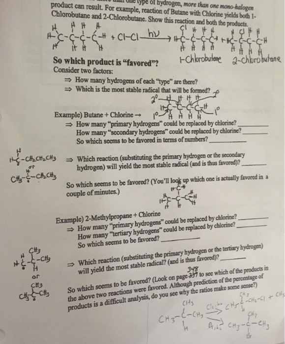 Solved Ole type of hydrogen, more than one mono-halogen | Chegg.com