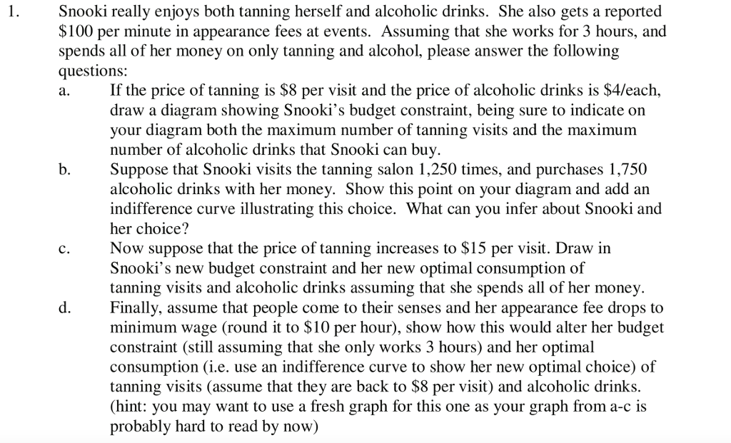 Solved Snooki really enjoys both tanning herself and | Chegg.com