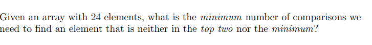 Solved Given an array with 20 elements denoted by | Chegg.com