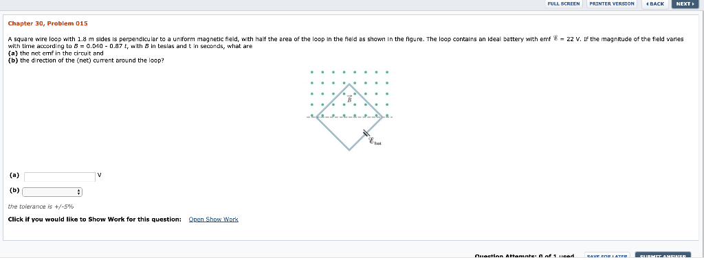 Solved FULL SCREEN PRINTER VERSION 4 BACK NEXT Chapter 30, | Chegg.com