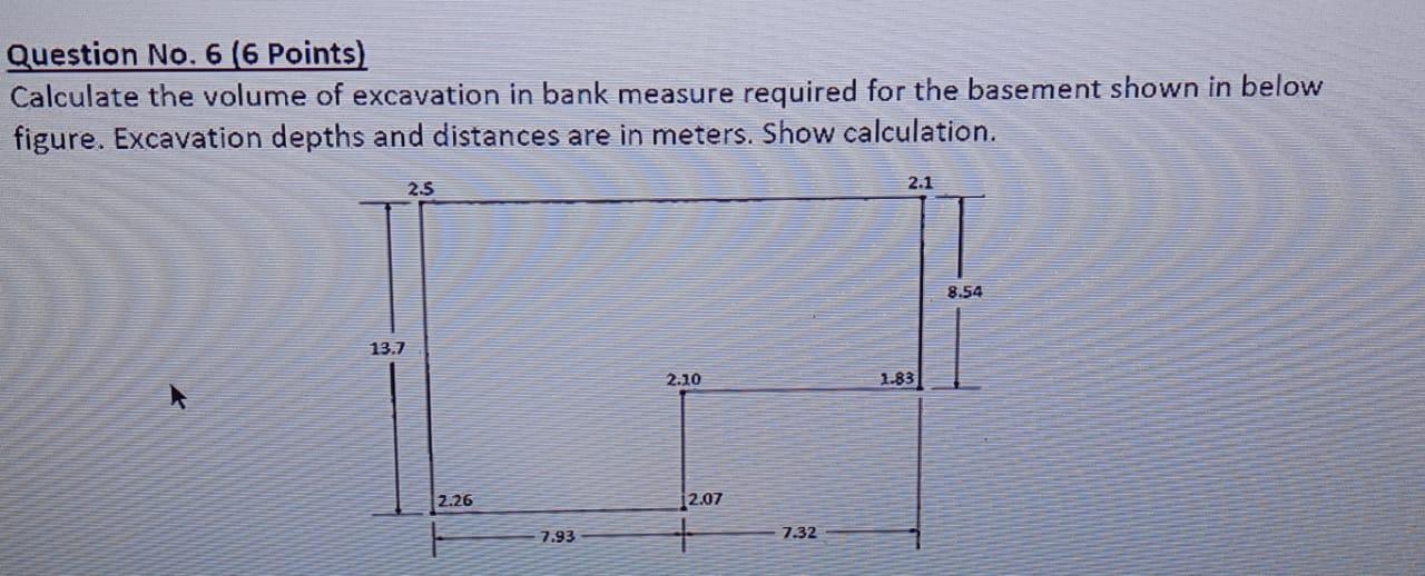 Solved Question No. 6 (6 Points) Calculate the volume of | Chegg.com