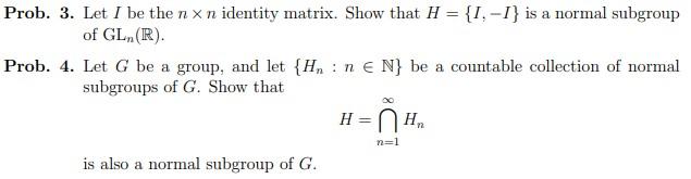 Solved rob. 3. Let I be the n×n identity matrix. Show that | Chegg.com