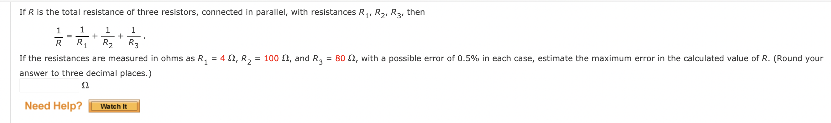 Solved If R is the total resistance of three resistors, | Chegg.com