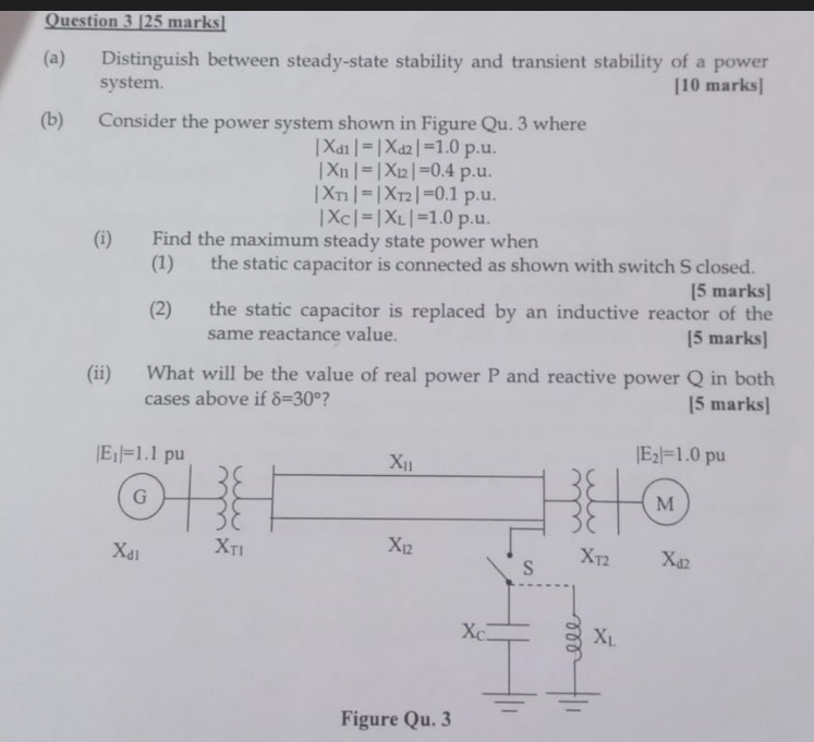 Solved Distinguish between steady-state stability and | Chegg.com