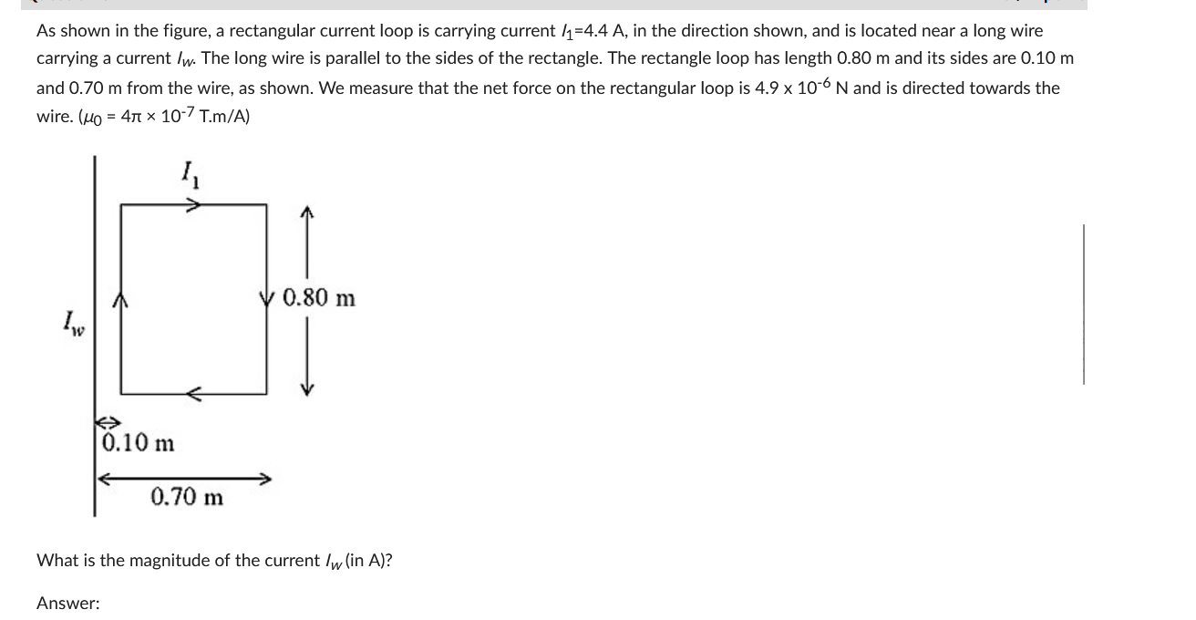 Solved As shown in the figure, a rectangular current loop is | Chegg.com