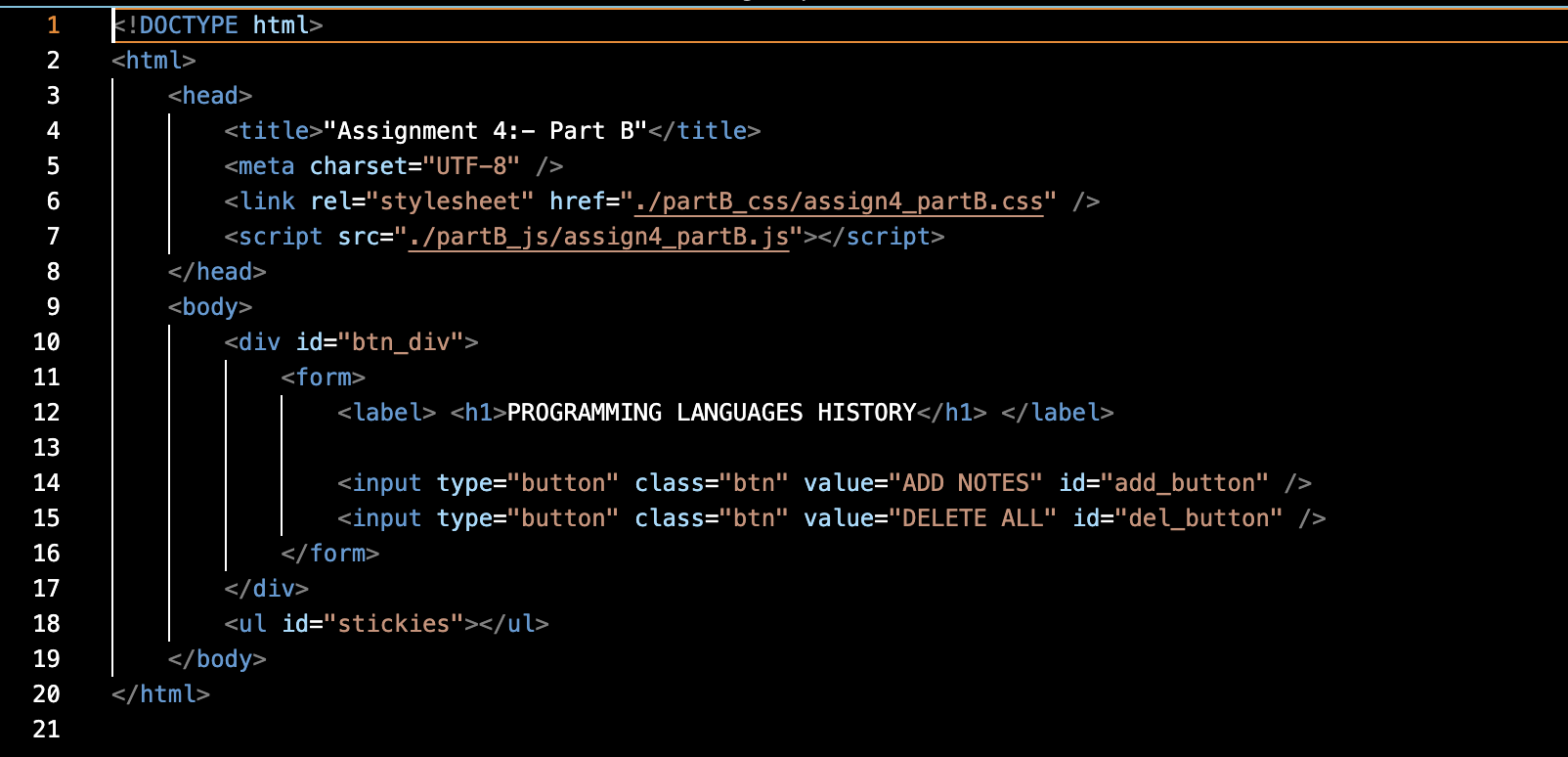 Solved Read the instructions and add the codes in the | Chegg.com