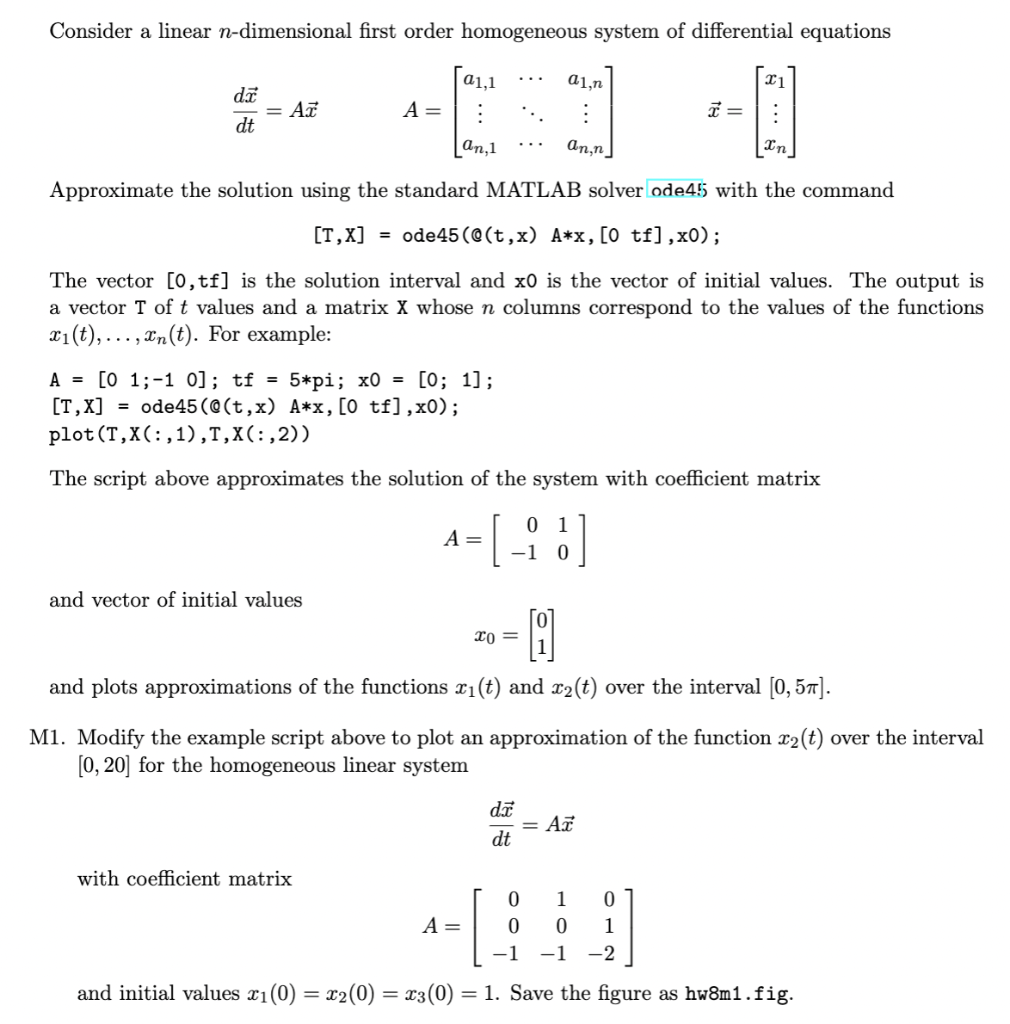 Solved Modify the example script above to plot an | Chegg.com
