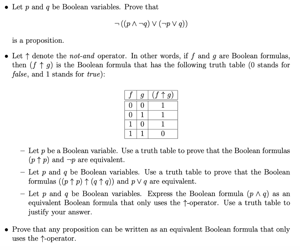 Solved Question 6: In this exercise, we will denote Boolean | Chegg.com
