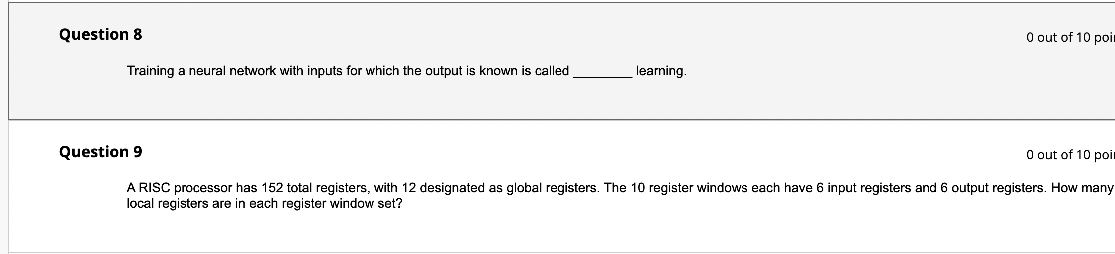 Solved Which of the following characterize RISC machines. | Chegg.com