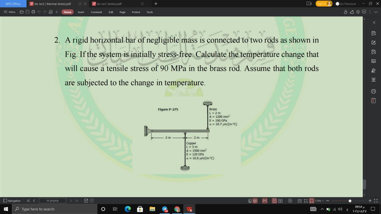 Solved WPS Office 2 lec no3 (thermal stress).pdf OX lec nol | Chegg.com Solved WPS Office 2 lec no3 (thermal stress).pdf OX lec nol | Chegg.com
