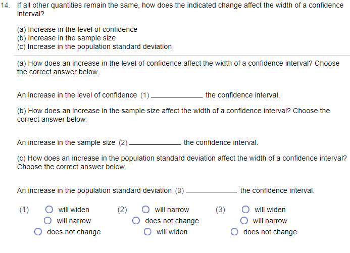 Solved 14. If all other quantities remain the same, how does | Chegg.com