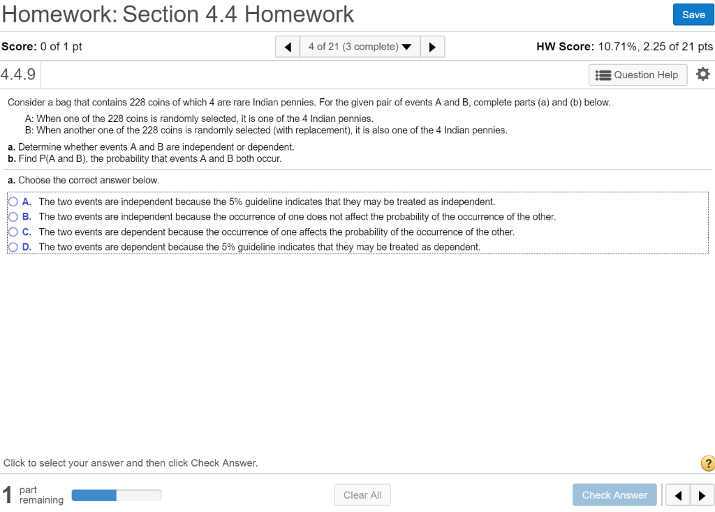 Solved Homework Section 4 4 Homework Save Score 0 Of 1 Pt