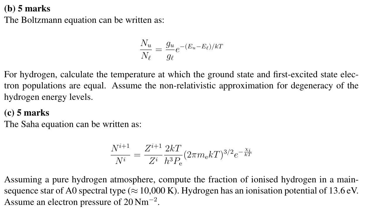 Solved (b) 5 marks The Boltzmann equation can be written as: | Chegg.com