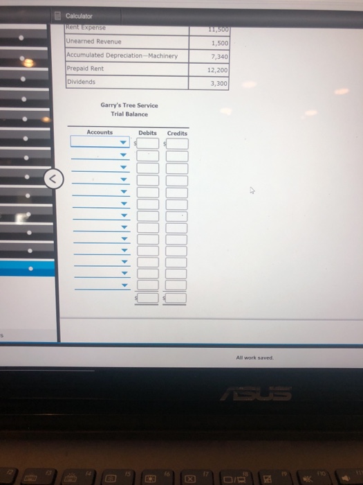 Solved Prepare a Trial Balance. NEED HELP ASAP Example of | Chegg.com