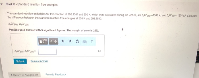 Solved Part A Standard Reaction Entropy At 298 K Calculate