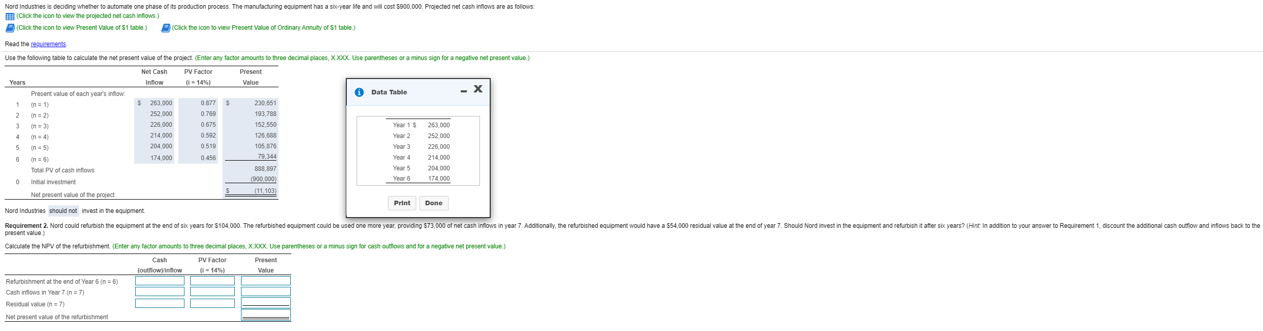 Solved Nord Industries is deciding whether to automate one | Chegg.com