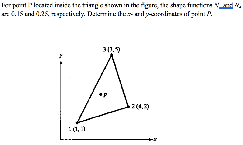 Solved For point P located inside the triangle shown in the | Chegg.com