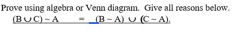 Solved Prove using algebra. | Chegg.com