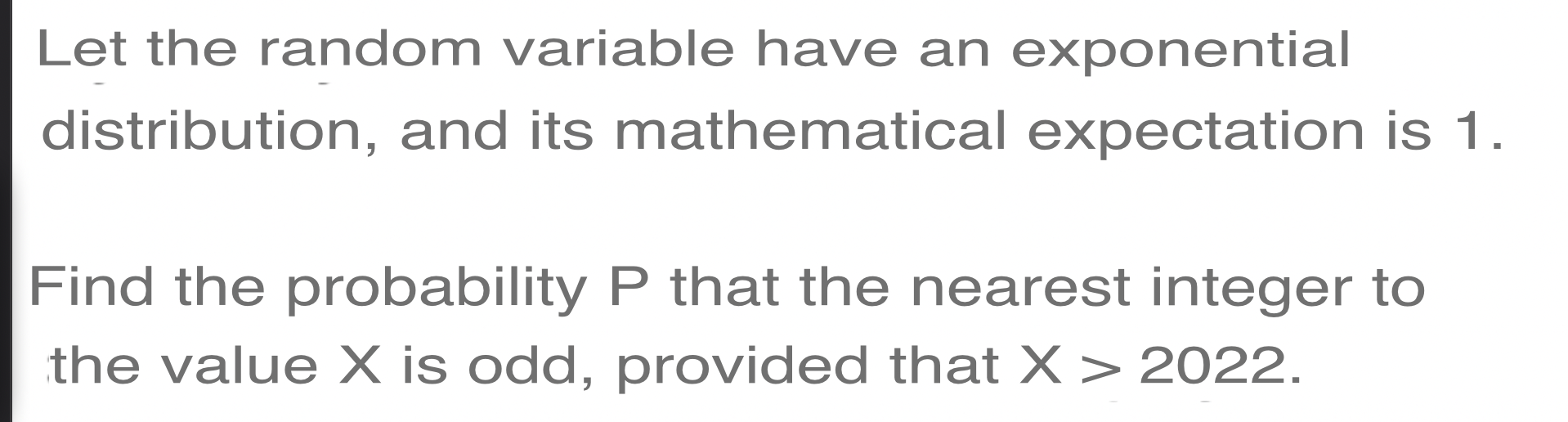 Solved Let the random variable have an exponential | Chegg.com