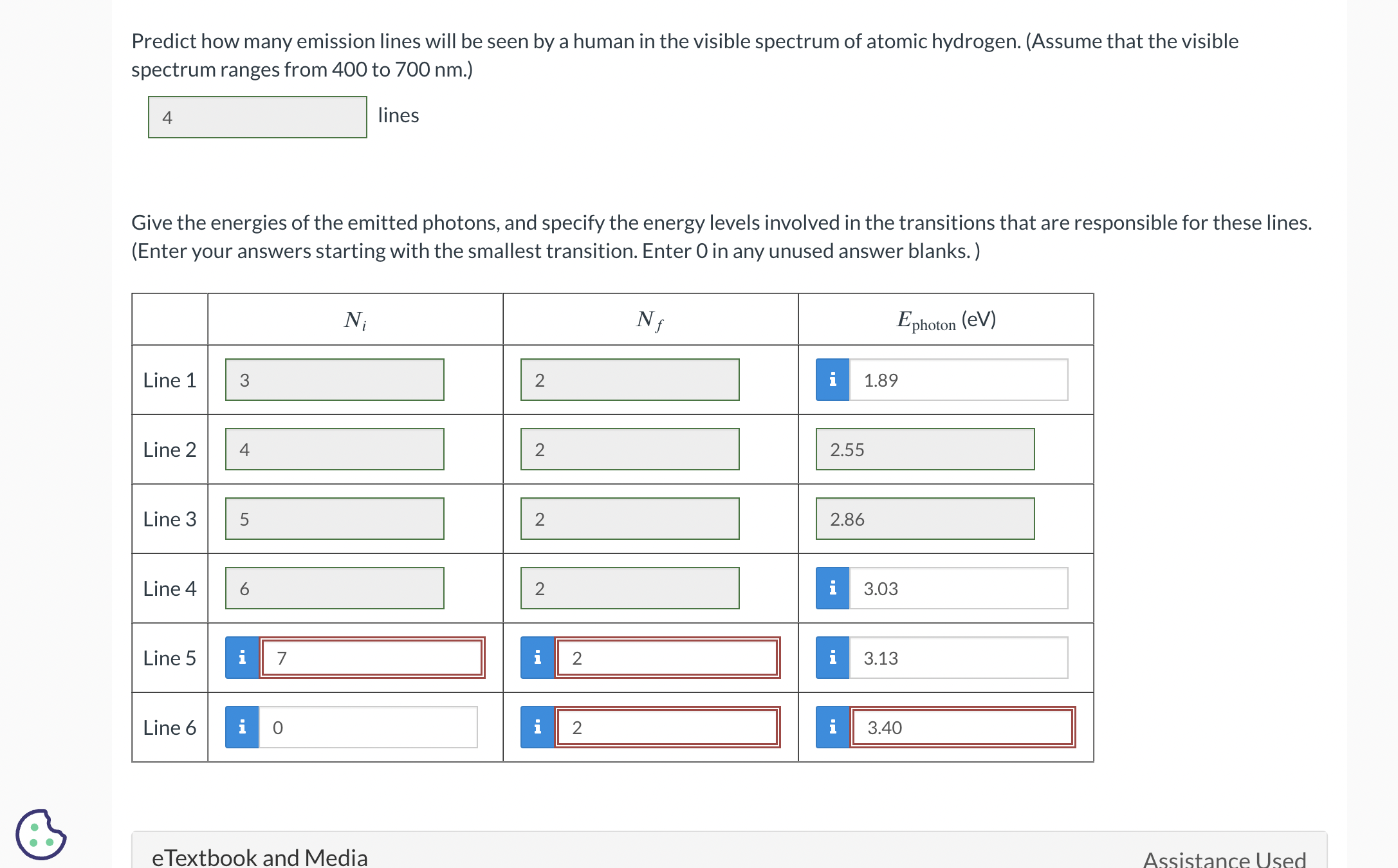 Predict how many emission lines will be seen by a | Chegg.com