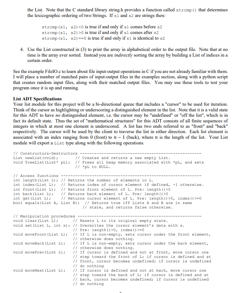 Our goal in this project is to build an Integer List | Chegg.com